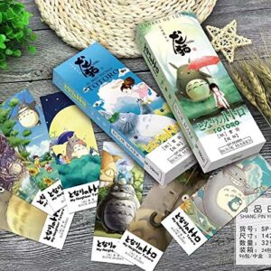 dfsm 32pcs cartoon totoro bookmark set anime paper page holder memo card stationery office school supplies de livro ec392