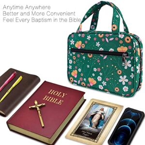 Bible Covers for Women, Second-Generation Bible Case with Long Handle and Multilayer Storage, Easy to Carrying of Bible Cover, Christian Gifts for Women and Kids, Church Bible Bag for Bible Study