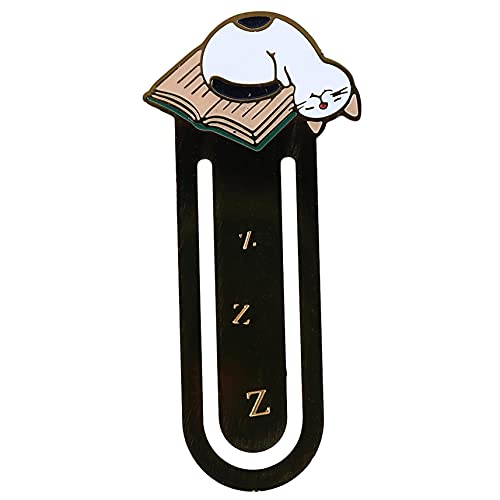 Timetries01 Cute Cat Metal Bookmark for Cat Lovers Book Marker Lovely School Office Supplies