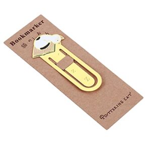 Timetries01 Cute Cat Metal Bookmark for Cat Lovers Book Marker Lovely School Office Supplies