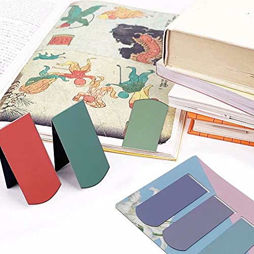 12PCS Magnetic Bookmarks - Magnet Page Markers Page Clips Assorted Book Markers Set for Students Teachers Reading, and Book Lovers