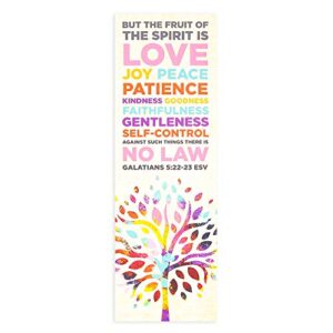 the fruit of the spirit bookmarks, 2 x 6 inches, 25 bookmarks