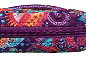 DIWI Quilted Bible Cover Extra Large Sizes 11.25 X 8.25 X 2.75 Inches Good Book Case (XL, C1 Purple Garden)