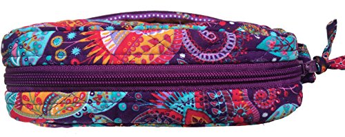 DIWI Quilted Bible Cover Extra Large Sizes 11.25 X 8.25 X 2.75 Inches Good Book Case (XL, C1 Purple Garden)