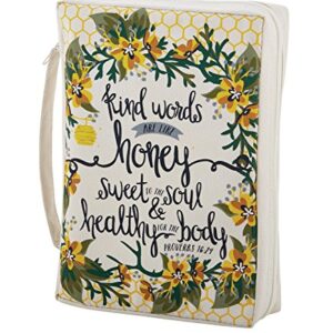 Creative Brands Faithworks-French Press Mornings Canvas Bible Cover, 7 x 10-Inch, Kind Words