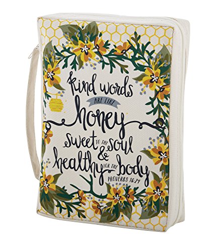 Creative Brands Faithworks-French Press Mornings Canvas Bible Cover, 7 x 10-Inch, Kind Words