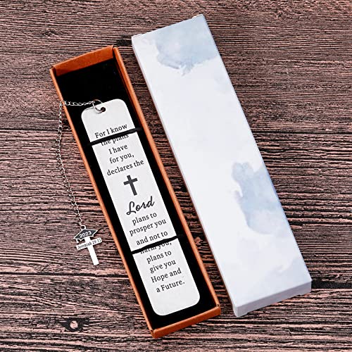 Bookmarks Graduation Gifts for Women Men Him Christian Class of 2023 Book Lovers Gifts Graduate Book Marks Christmas Stocking Stuffer Religious Bible Verse Graduation Students Reading Know Gifts