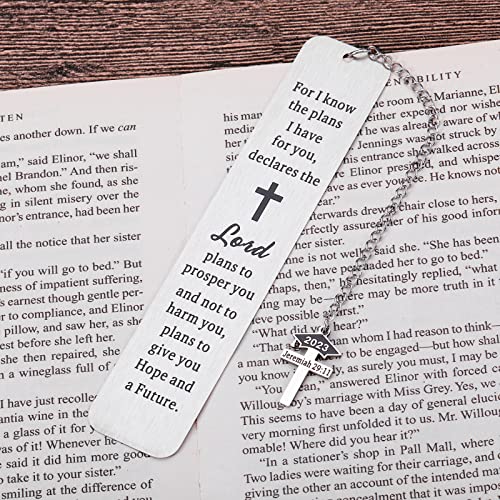 Bookmarks Graduation Gifts for Women Men Him Christian Class of 2023 Book Lovers Gifts Graduate Book Marks Christmas Stocking Stuffer Religious Bible Verse Graduation Students Reading Know Gifts