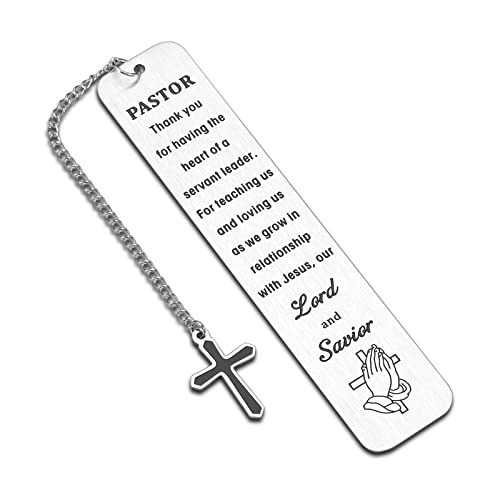 Pastor Gifts for Men Women Pastor Appreciation Gifts Thank You Bookmark Birthday Valentines Day Present for Pastor Wife Religious Scripture Gifts Baptism Christian Faith Gift Pastoral Gift from Church