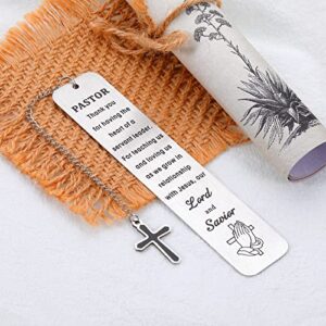 Pastor Gifts for Men Women Pastor Appreciation Gifts Thank You Bookmark Birthday Valentines Day Present for Pastor Wife Religious Scripture Gifts Baptism Christian Faith Gift Pastoral Gift from Church