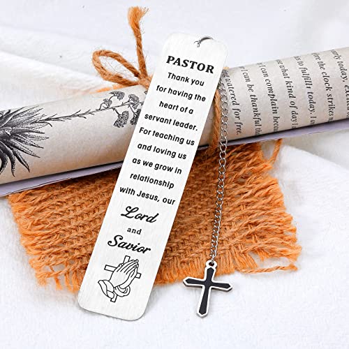 Pastor Gifts for Men Women Pastor Appreciation Gifts Thank You Bookmark Birthday Valentines Day Present for Pastor Wife Religious Scripture Gifts Baptism Christian Faith Gift Pastoral Gift from Church