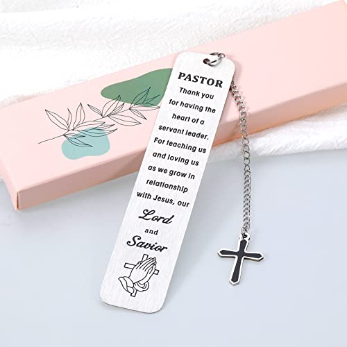 Pastor Gifts for Men Women Pastor Appreciation Gifts Thank You Bookmark Birthday Valentines Day Present for Pastor Wife Religious Scripture Gifts Baptism Christian Faith Gift Pastoral Gift from Church