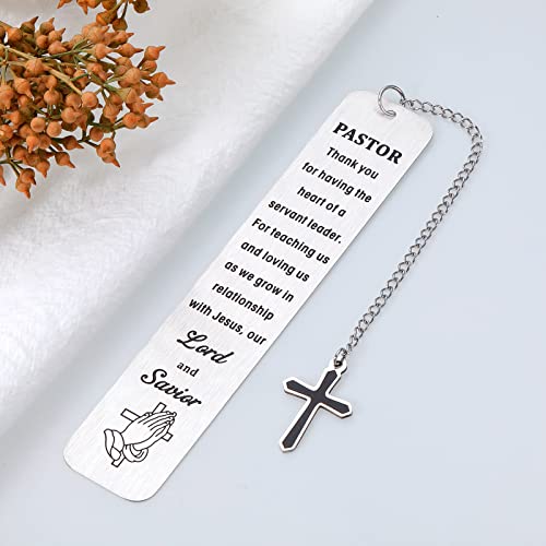 Pastor Gifts for Men Women Pastor Appreciation Gifts Thank You Bookmark Birthday Valentines Day Present for Pastor Wife Religious Scripture Gifts Baptism Christian Faith Gift Pastoral Gift from Church