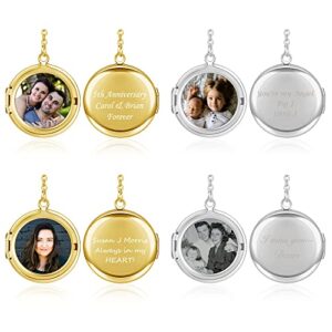 Personalized Master Metal Photo Bookmark Feather Bookmark Custom Picture Locket Pendant for Men Women Readers Book Worms Birthdays Christmas Valentine's Day Memorial Gift Silver 1pc