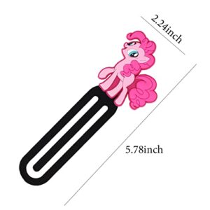 JJJ 2 Pack Bookmarks for Kids 3D Non-Slip Bookmark and Page Holder Unique Gift Idea Unicorn Book Marker and Reading Accessories for 100th Day of School Gift,Boys,Book Lovers,Students