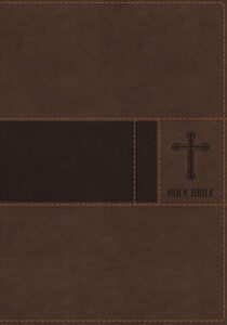 niv, gift bible, leathersoft, brown, red letter edition