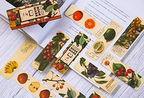 28 Sheet Fruit Style Book Mark Vintage Bookmark for Book Reading Page Paper Bookmark