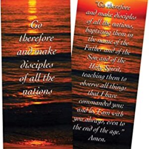 Bookmark Scripture Cards - Pack of 100 Variety Bible Memory Verse Cards | Popular, Encouraging Verses with Full Color Graphics | Useful Handouts for Faith Building, Sunday School, or Daily Life