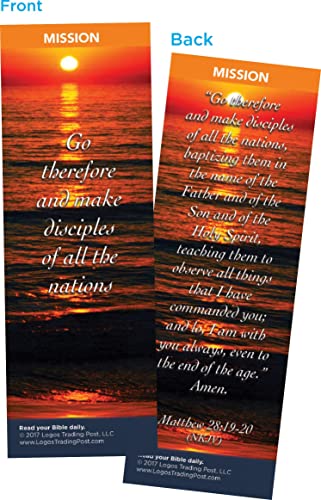 Bookmark Scripture Cards - Pack of 100 Variety Bible Memory Verse Cards | Popular, Encouraging Verses with Full Color Graphics | Useful Handouts for Faith Building, Sunday School, or Daily Life