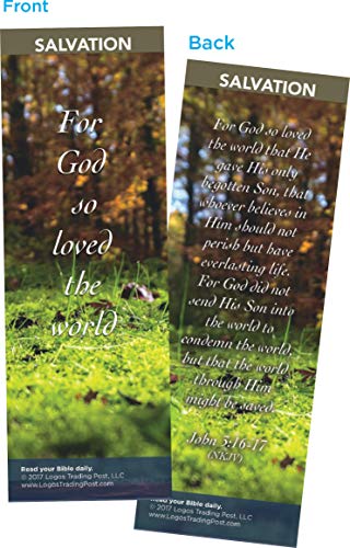 Bookmark Scripture Cards - Pack of 100 Variety Bible Memory Verse Cards | Popular, Encouraging Verses with Full Color Graphics | Useful Handouts for Faith Building, Sunday School, or Daily Life