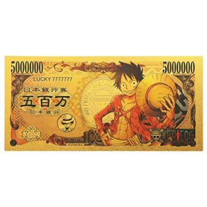 JIEJIE2020 Japanese Anime ONE Piece Edition Bookmarks, Collectibles, banknotes and Gifts. （10pcs）