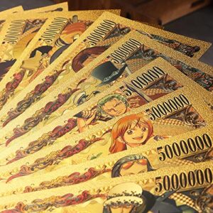 JIEJIE2020 Japanese Anime ONE Piece Edition Bookmarks, Collectibles, banknotes and Gifts. （10pcs）