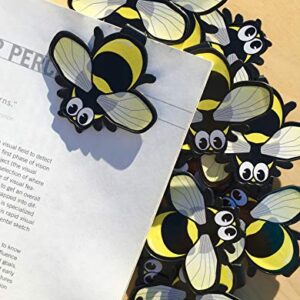 BEE Bookmarks - (Set of 20 Book Markers) Bulk Animal Bookmarks for Students, Kids, Teens, Girls & Boys. Ideal for Reading incentives, Birthday Favors, Reading Awards and Classroom Prizes!