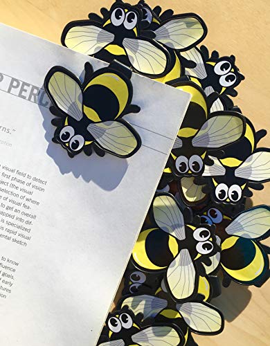 BEE Bookmarks - (Set of 20 Book Markers) Bulk Animal Bookmarks for Students, Kids, Teens, Girls & Boys. Ideal for Reading incentives, Birthday Favors, Reading Awards and Classroom Prizes!