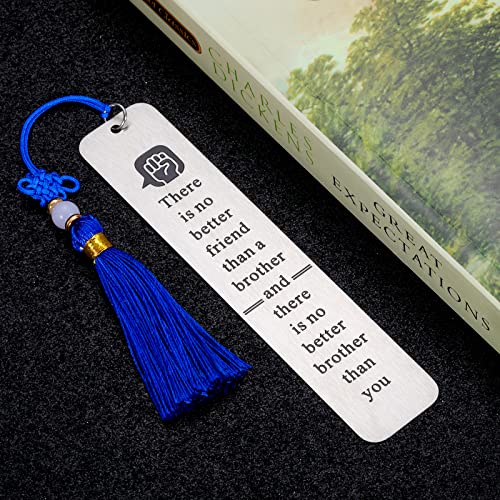 Brother Gifts from Sister Brother Birthday Christmas Bookmark for Brother in Law Stepbrother Best Friend Book Lovers Sibling Father’s Day Gifts for Him Men BFF Wedding Graduation Anniversary Present