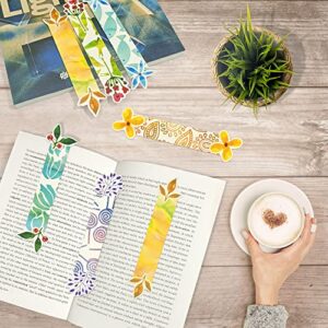 Wocoxo Natural Style Paper Bookmarks, 30 Pcs Page Marks Perfect for Any Book, Practical Students Reading Office Stationery Supplies (Plants)