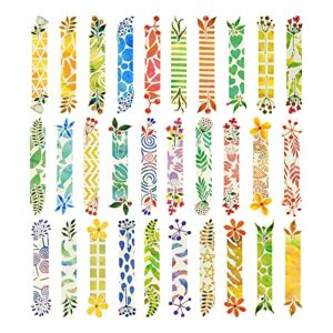 Wocoxo Natural Style Paper Bookmarks, 30 Pcs Page Marks Perfect for Any Book, Practical Students Reading Office Stationery Supplies (Plants)