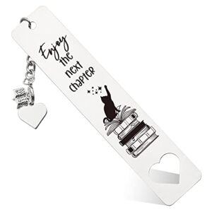 inspirational bookmark for cat lover, readers, book lover,s graduation gifts for cat lover,cute bookmark for teens, boys, girls, kids, friends, teachers, for school, office, home, cat house, wb91