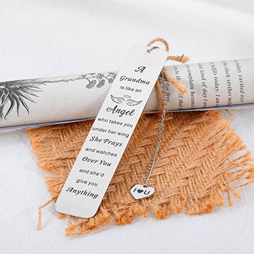 Grandma Gifts from Grandchildren Birthday Gifts for Grandmother from Grandaughter Grandson Mother's Day Gift Bookmark for Grandma Nana Grammy Grandmother Gift from Teen Kid First Time New Grandma Gift