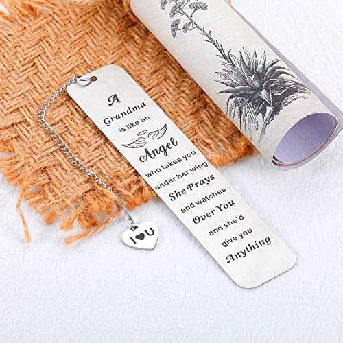 Grandma Gifts from Grandchildren Birthday Gifts for Grandmother from Grandaughter Grandson Mother's Day Gift Bookmark for Grandma Nana Grammy Grandmother Gift from Teen Kid First Time New Grandma Gift