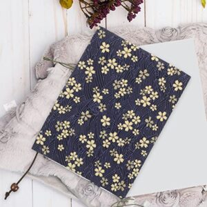 Tofficu Book Sleeve Cover with Flower Pattern Washable Book Protector Fabric Paperback Cover Novel Padded Case