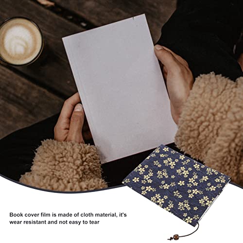 Tofficu Book Sleeve Cover with Flower Pattern Washable Book Protector Fabric Paperback Cover Novel Padded Case