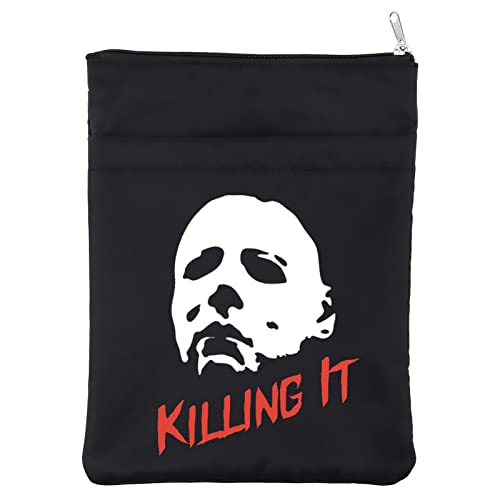 Horror Movie Inspiration Book Sleeve Killing It Book Cover Killer Characters Book Pouch Halloween Gift Waterproof Book Protector Gift for Scary Film Fans (KillingItBB)