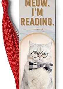 GOLEEX Cat Metal Bookmark Ruler Animal Inspirational Quotes Bookmarks for Adults Women Girls Kids Teens Bookworm Reader On Birthday Holiday Party Pet Lovers Encouraging Sayings