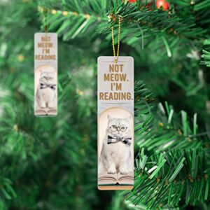 GOLEEX Cat Metal Bookmark Ruler Animal Inspirational Quotes Bookmarks for Adults Women Girls Kids Teens Bookworm Reader On Birthday Holiday Party Pet Lovers Encouraging Sayings