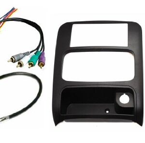 Double Din Dash Kit Aftermrket Radio Install Compatible with Jeep Liberty 2003-2007 with Premium Infiniti Sound Systems