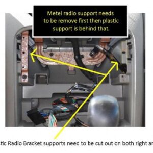 Double Din Dash Kit Aftermrket Radio Install Compatible with Jeep Liberty 2003-2007 with Premium Infiniti Sound Systems