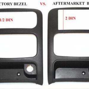 Double Din Dash Kit Aftermrket Radio Install Compatible with Jeep Liberty 2003-2007 with Premium Infiniti Sound Systems