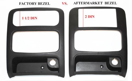 Double Din Dash Kit Aftermrket Radio Install Compatible with Jeep Liberty 2003-2007 with Premium Infiniti Sound Systems