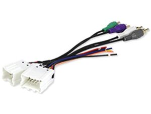 scosche nn07b compatible with 1995-07 nissan premium sound harness; 4ch rca to amp input, xl