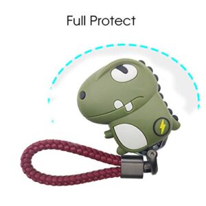 Cute Dinosaur Car Key Fob Cover Case for Honda Smart keyless Entry Remote 4 Buttons Car ,Anti-Lost KeyChain Straps Car Key Shelf Protector for Honda 2020 2021 Accord Civic Pilot Odyssey Crv Clarity