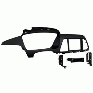 metra dp-7363b single or double din dash panel kit compatible with hyundai sonata 2015-2017, black