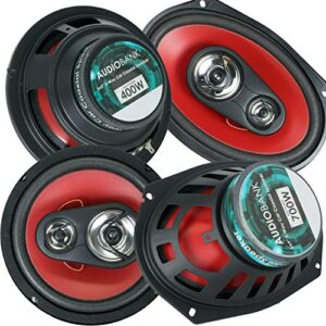 audiobank 6×9 700w 3-way + 6.5″ 400w 4-way car audio stereo coaxial speakers