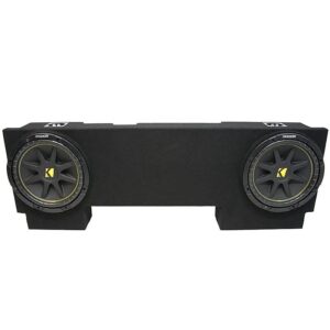 kicker bundle compatible with 2002-2013 chevy avalanche c12 comp dual 12″ loaded sub box enclosure