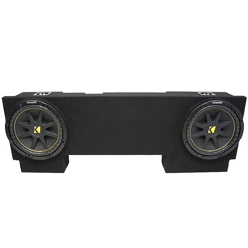 Kicker Bundle Compatible with 2002-2013 Chevy Avalanche C12 Comp Dual 12" Loaded Sub Box Enclosure