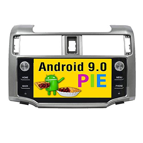 FLYUNICE 9.2 Inch Android 9.0 IPS Screen Car Stereo Radio GPS Navigation for Toyota 4Runner 2010-2019 Touch Screen 8 Core 4+64G Head Unit Carplay DSP Sound Multimedia Player WiFi (Silver Grey)